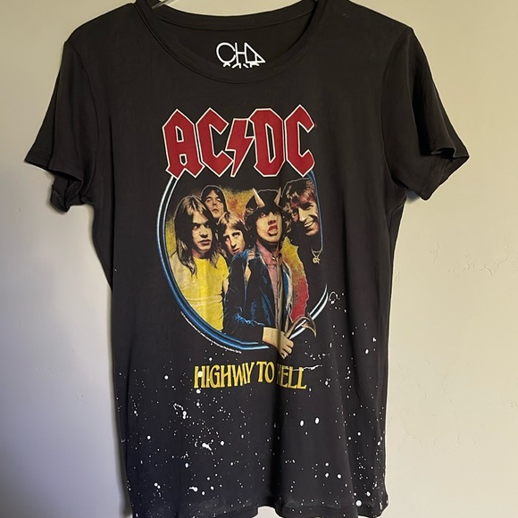 Chaser | Tops | Ac Dc Band Tee S M | Poshmark